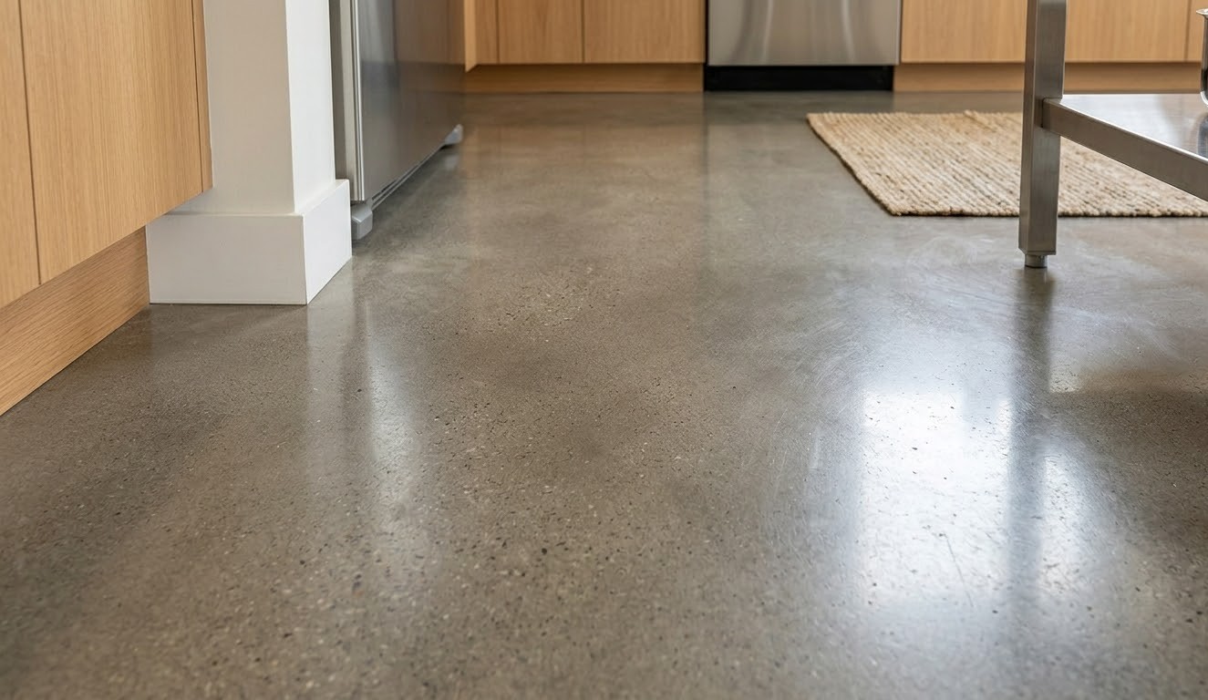 Is Refinished Concrete Flooring Ideal for Kitchens? | One Awesome ...