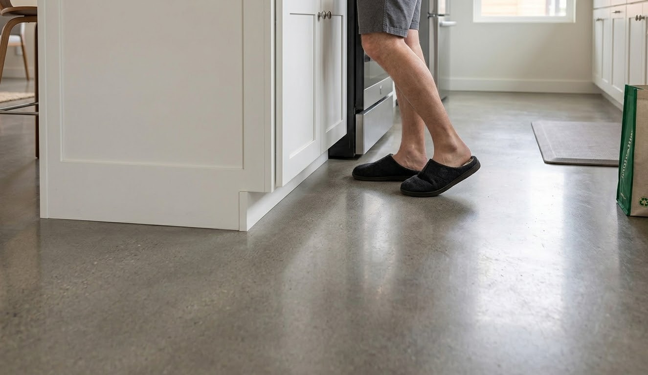 Is Refinished Concrete Flooring Ideal for Kitchens? | One Awesome ...